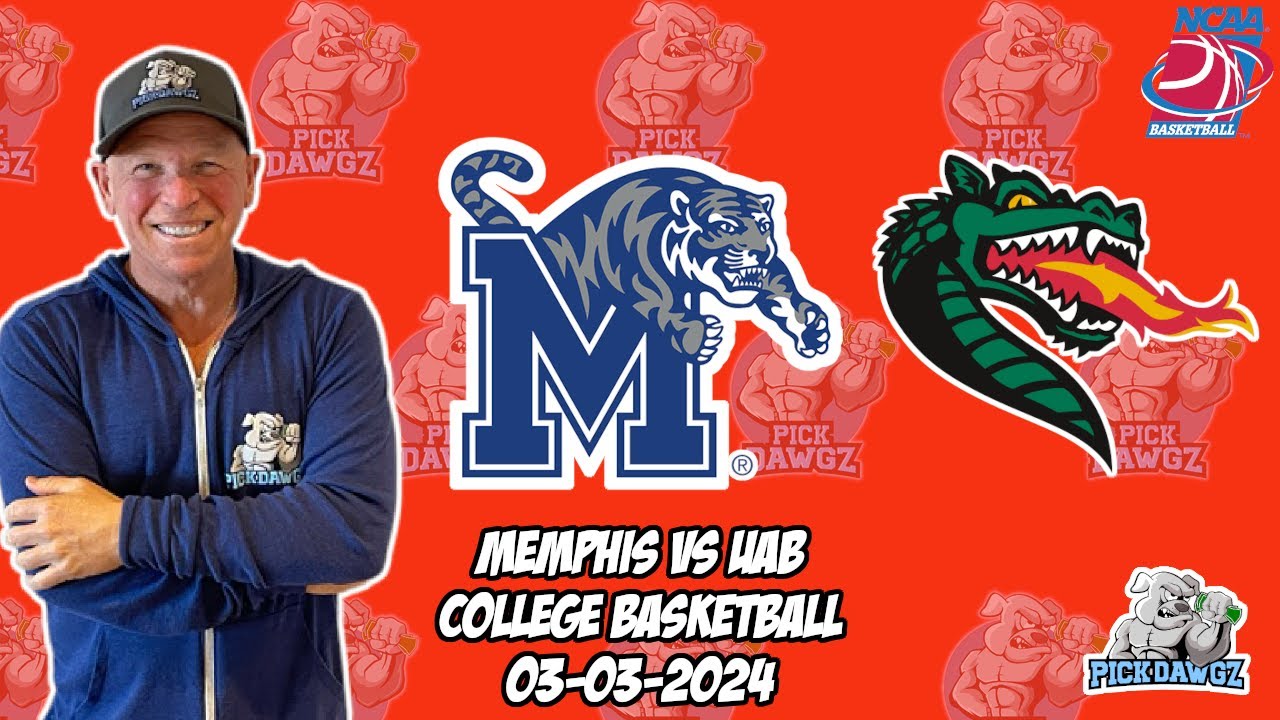 Memphis vs UAB 3/3/24 Free College Basketball Picks and Predictions ...