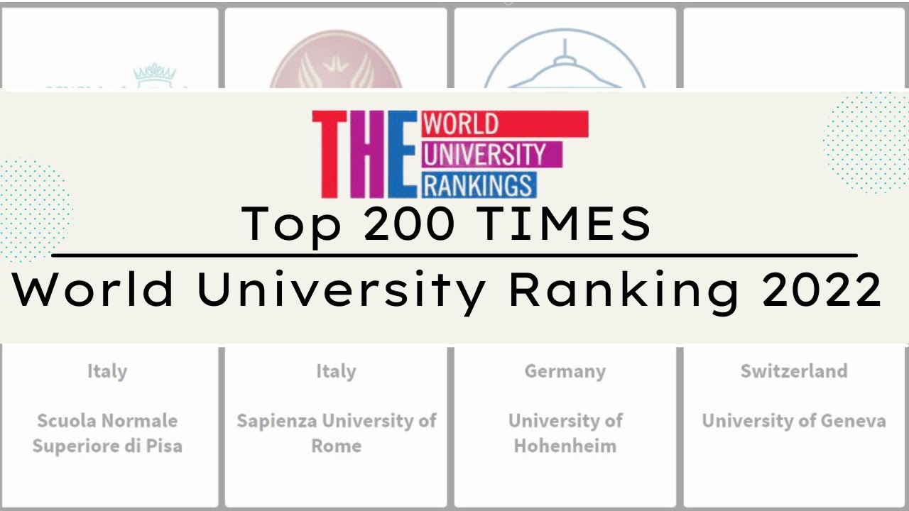 World Academic Ranking Of Universities