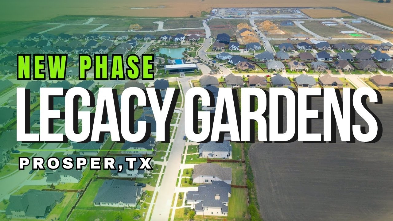 New Phase of Legacy Gardens Neighborhood Tour | Prosper, TX - YouTube