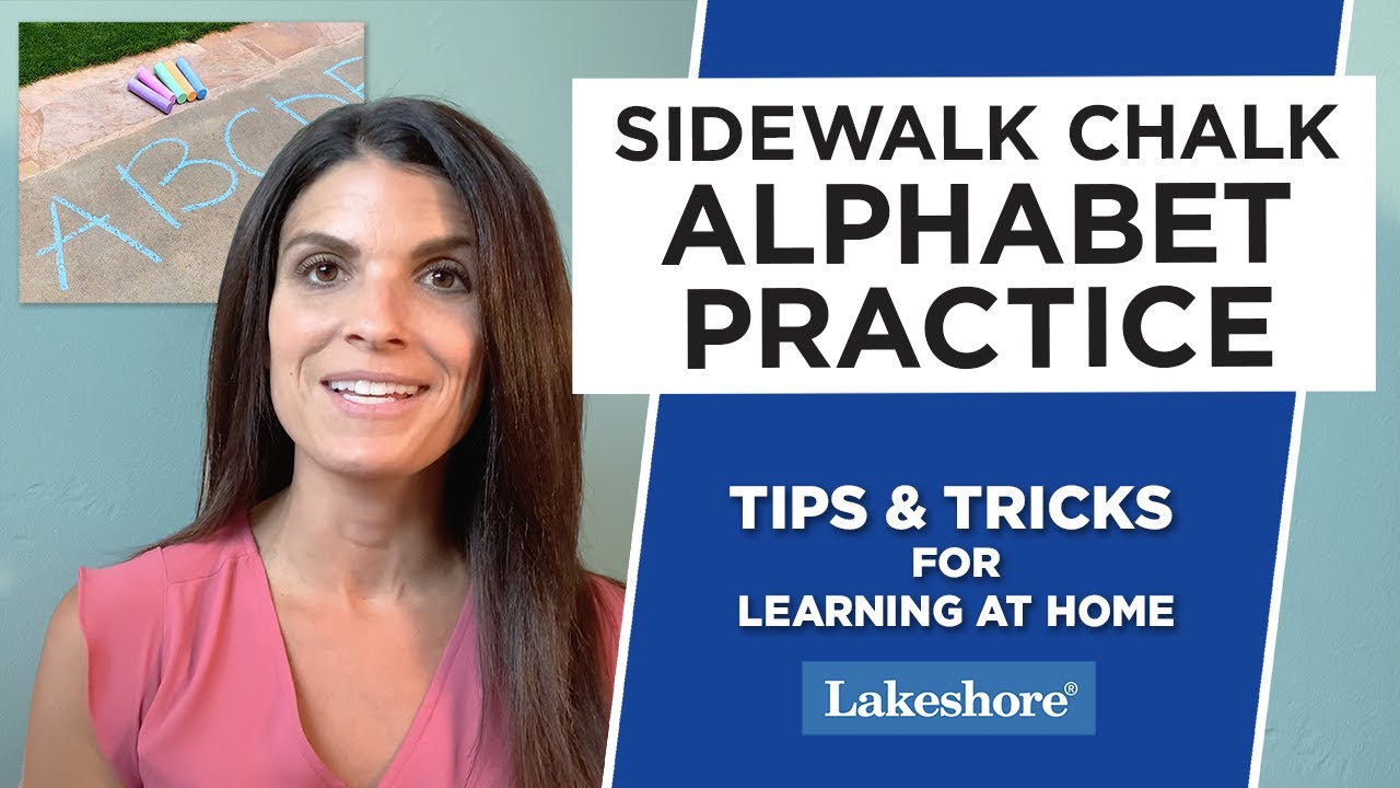 Sidewalk Chalk Alphabet Practice - YouTube