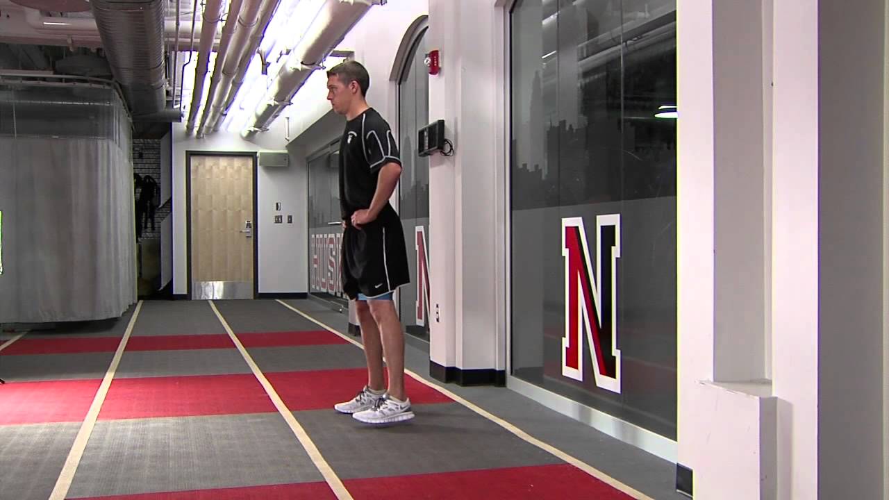 Straight Leg Lateral Walk w/ mini band - YouTube