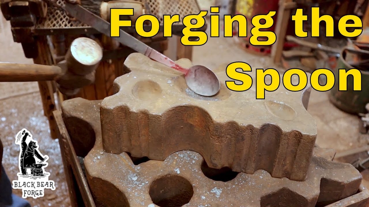 Forging a spoon - blacksmithing for beginners - YouTube