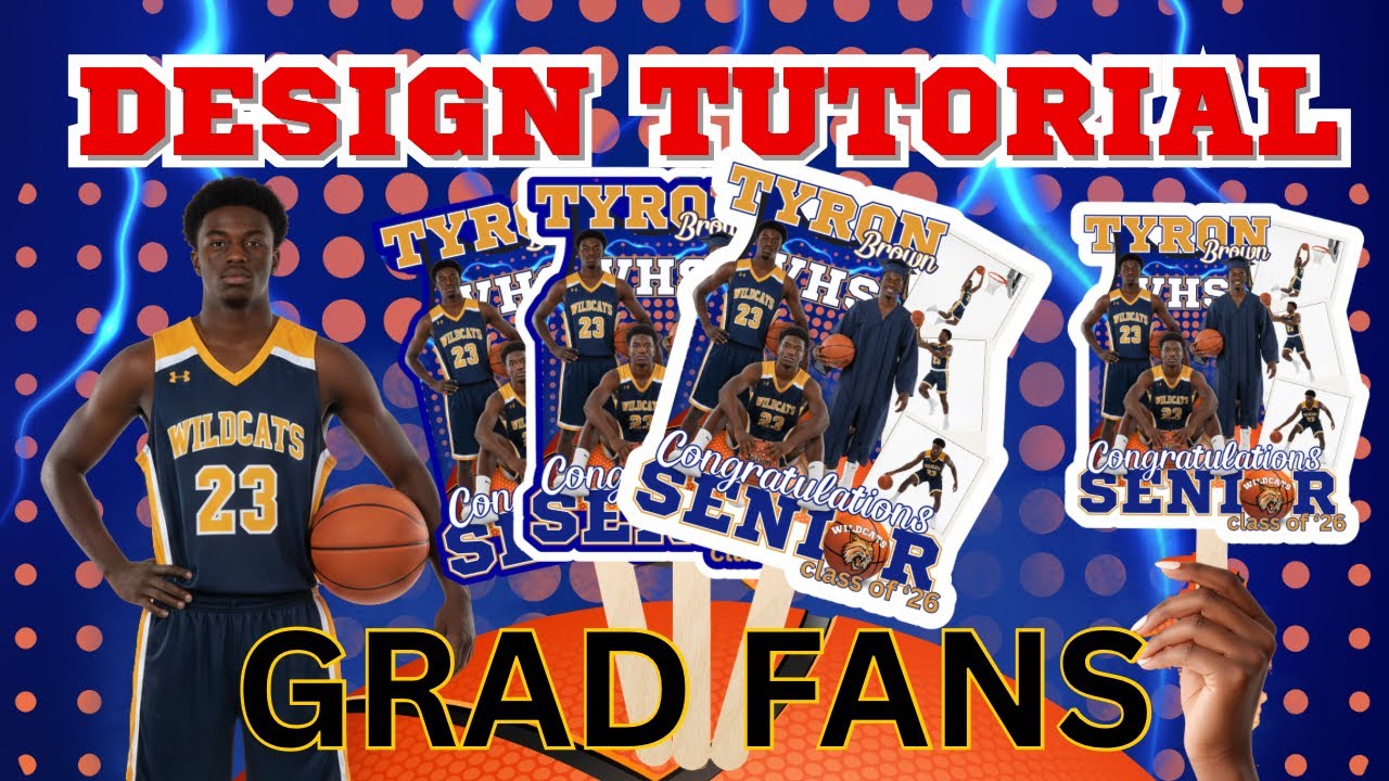 Design Tutorial- Custom Grad Fans - YouTube