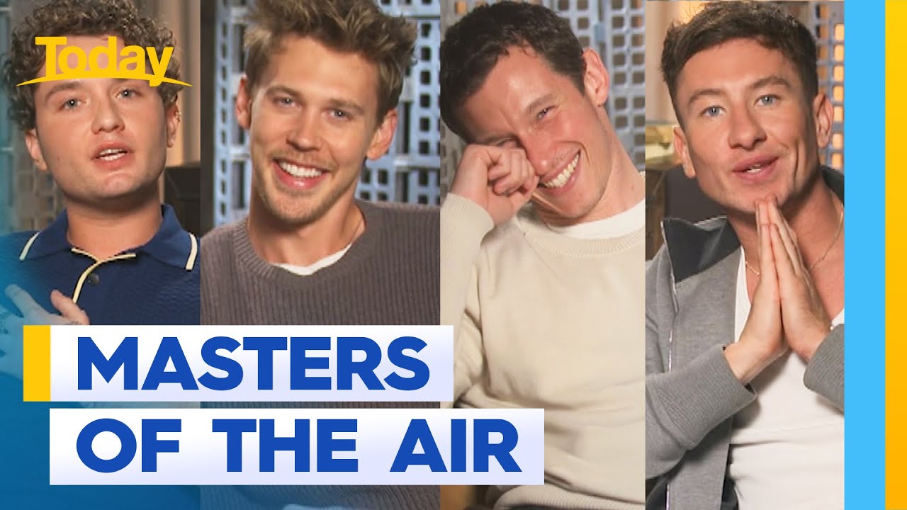 'Masters of the Air' star-studded cast catch up with Today | Today Show ...