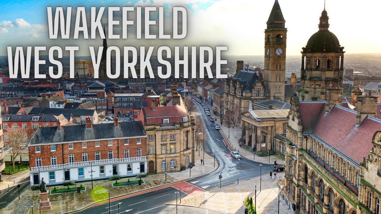 Driving Around Wakefield City Centre West Yorkshire United Kingdom ...