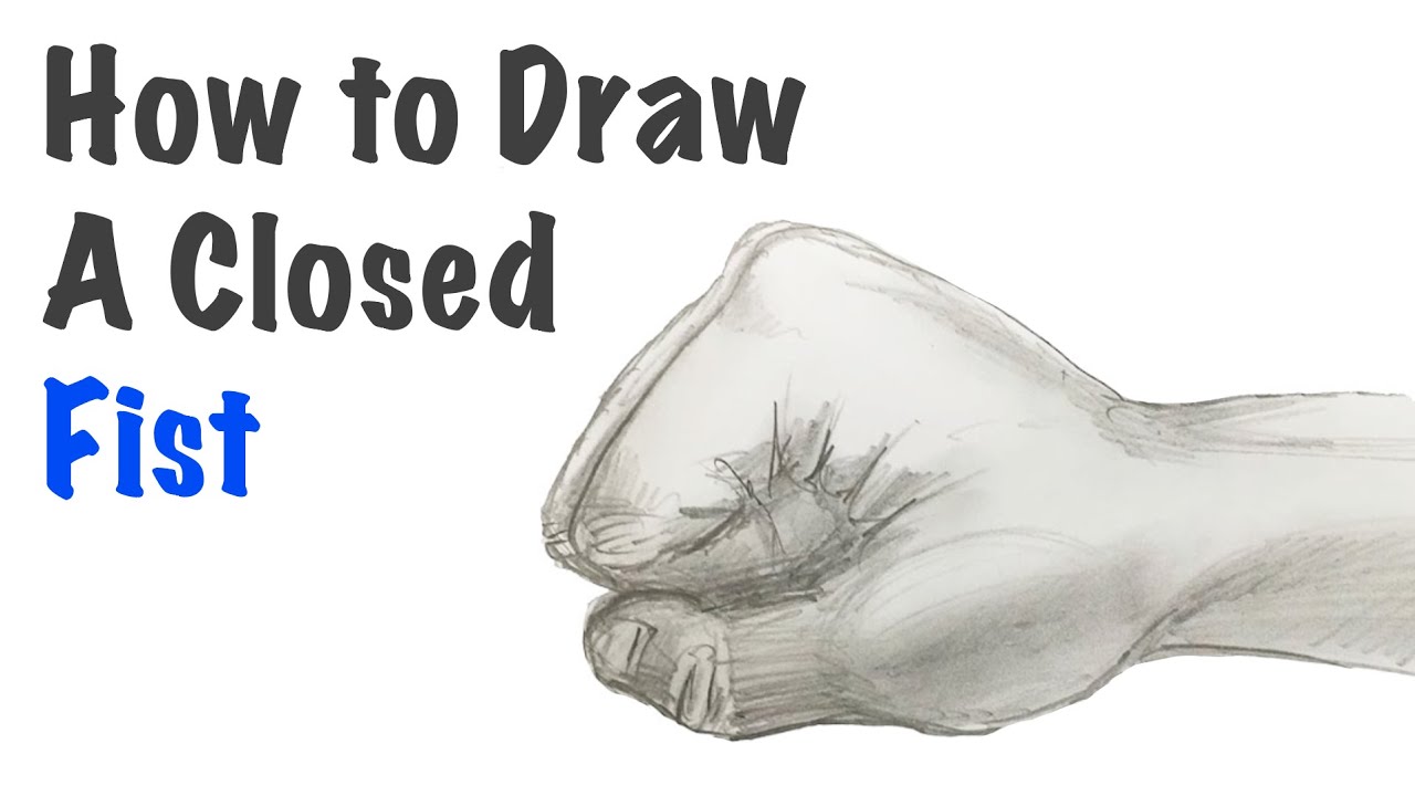 How to Draw a Closed Fist - YouTube