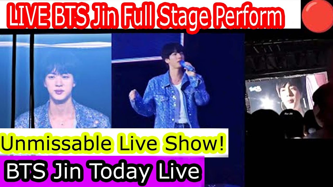 LIVE 🔴 BTS Jin Full Stage Performance Today 💜 Unmissable Live Show ...