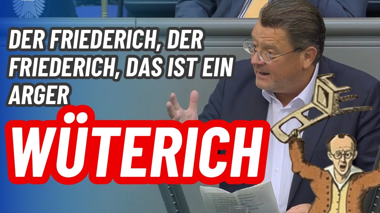 Der Friederich, der Friederich: Schlussdebatte Haushalt 1. Lesung - YouTube