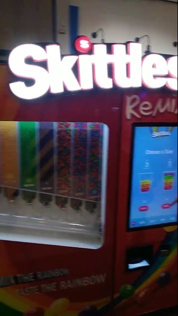 Vending machine skittles - YouTube