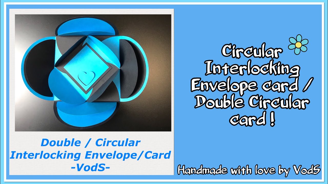 Circular Interlocking Envelope card / Double Circular - Easy Tutorial ...