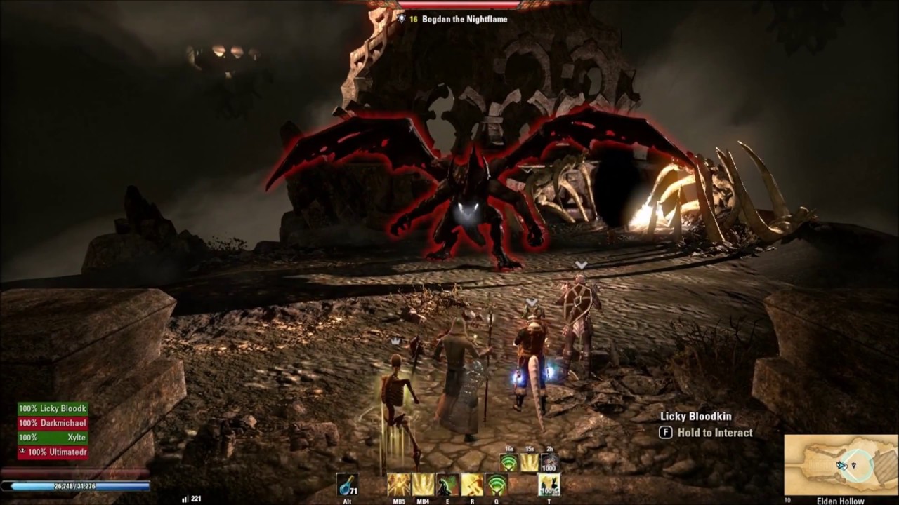 Elder Scrolls Online - Boss Bagdan The Nightflame - YouTube