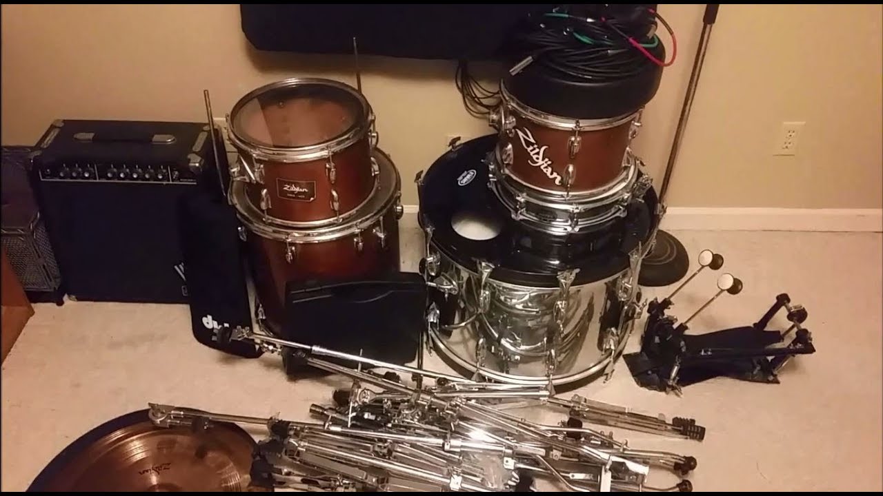 Drum setup//time lapse - YouTube