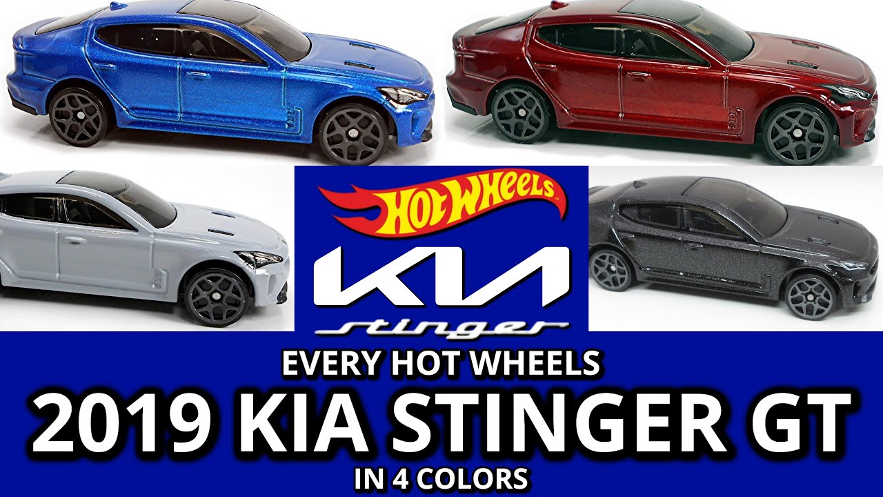 Every Hot Wheels 2019 Kia Stinger GT in 4 Colors - YouTube