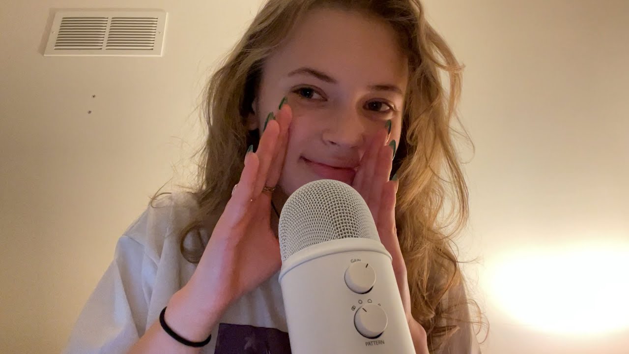 ASMR | Cupped Whispering Trigger Words (hand movements, blue yeti, low ...