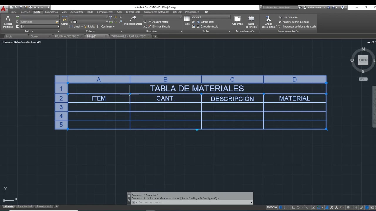 Tablas de anotación - YouTube