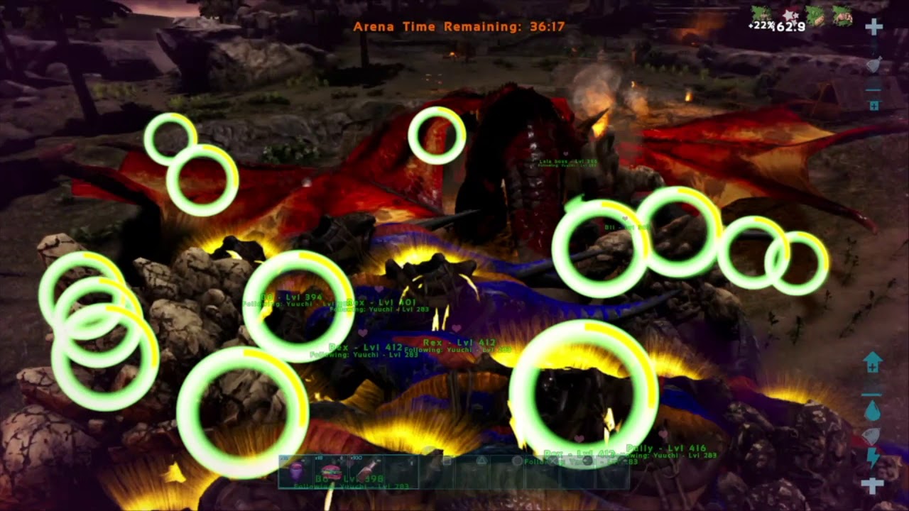 ARK Survival Evolved - Boss Fight Alpha Dragon and Manticore - Ragnarok ...