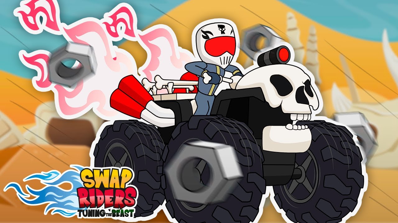 SWAP RIDERS🏍️DERIVE BESTIALI ALLA SAURIO BEACH🏁CARTONI ANIMATI IN ...