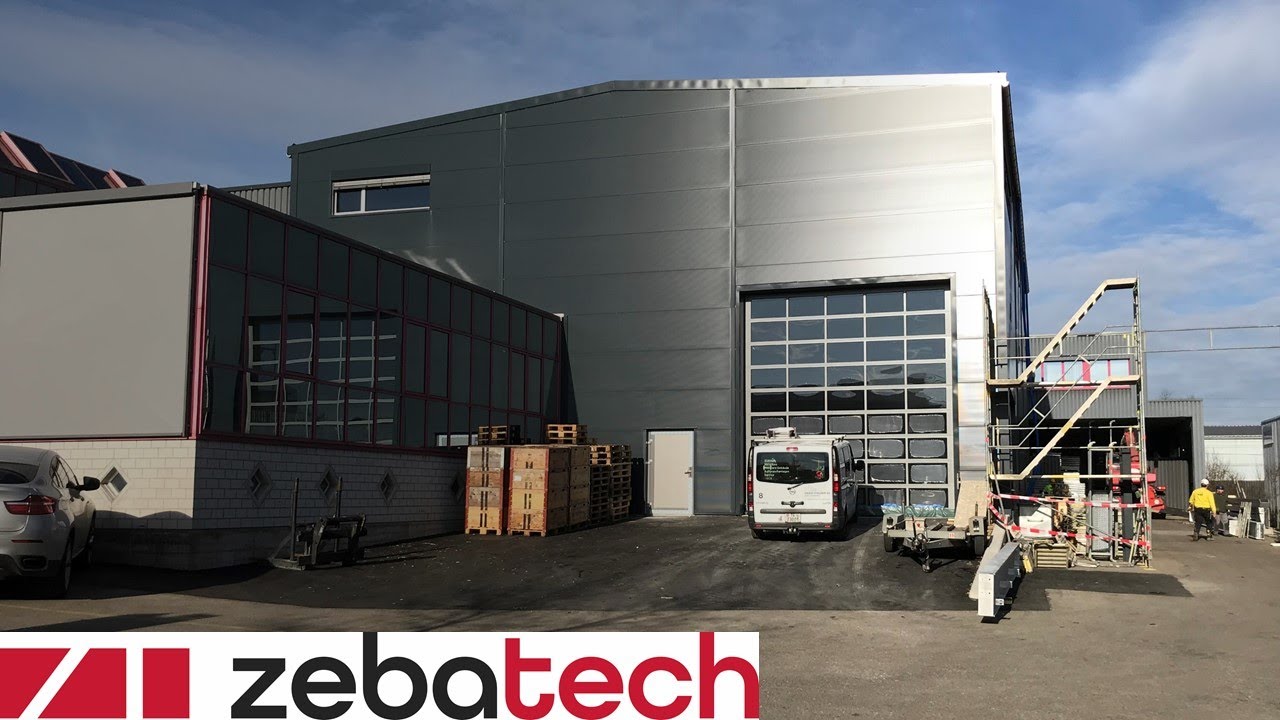 2. Bauetappe Erweiterungsbau ZebaTech AG - YouTube