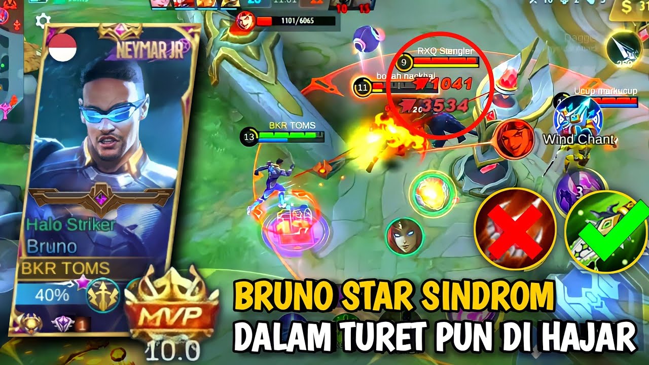 BUILD BRUNO TERSAKIT 2022 ITEM EMBLEM CRITICAL DAMAGE ! TOP 1 GLOBAL ...