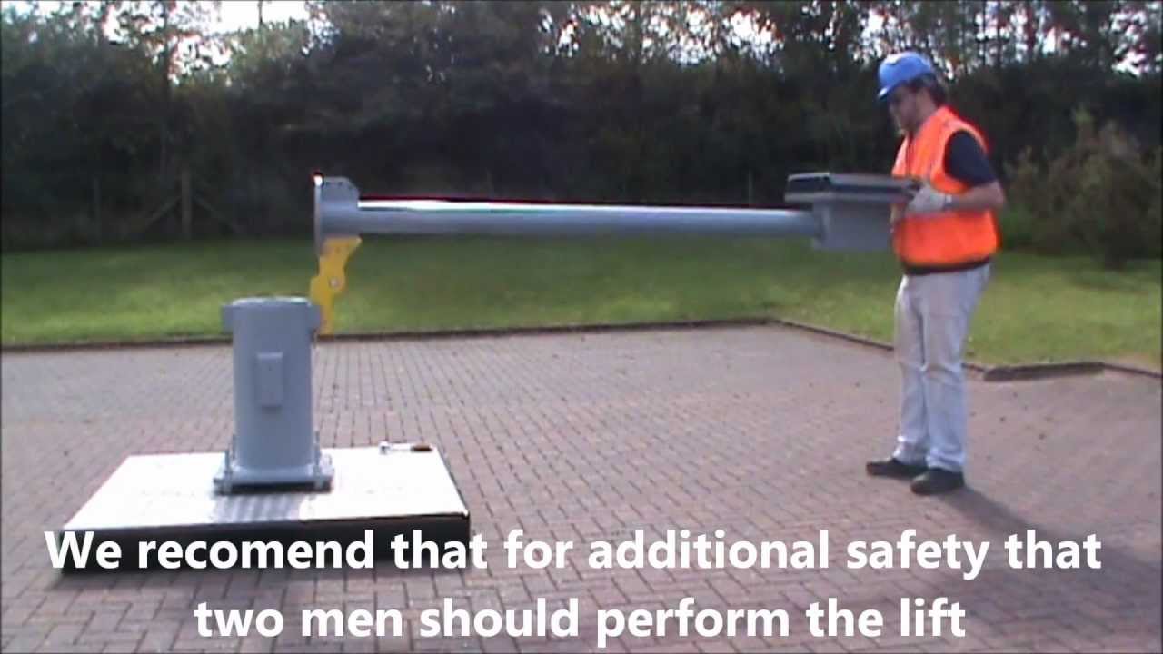 Lightweight LED Signal Post Installation - YouTube