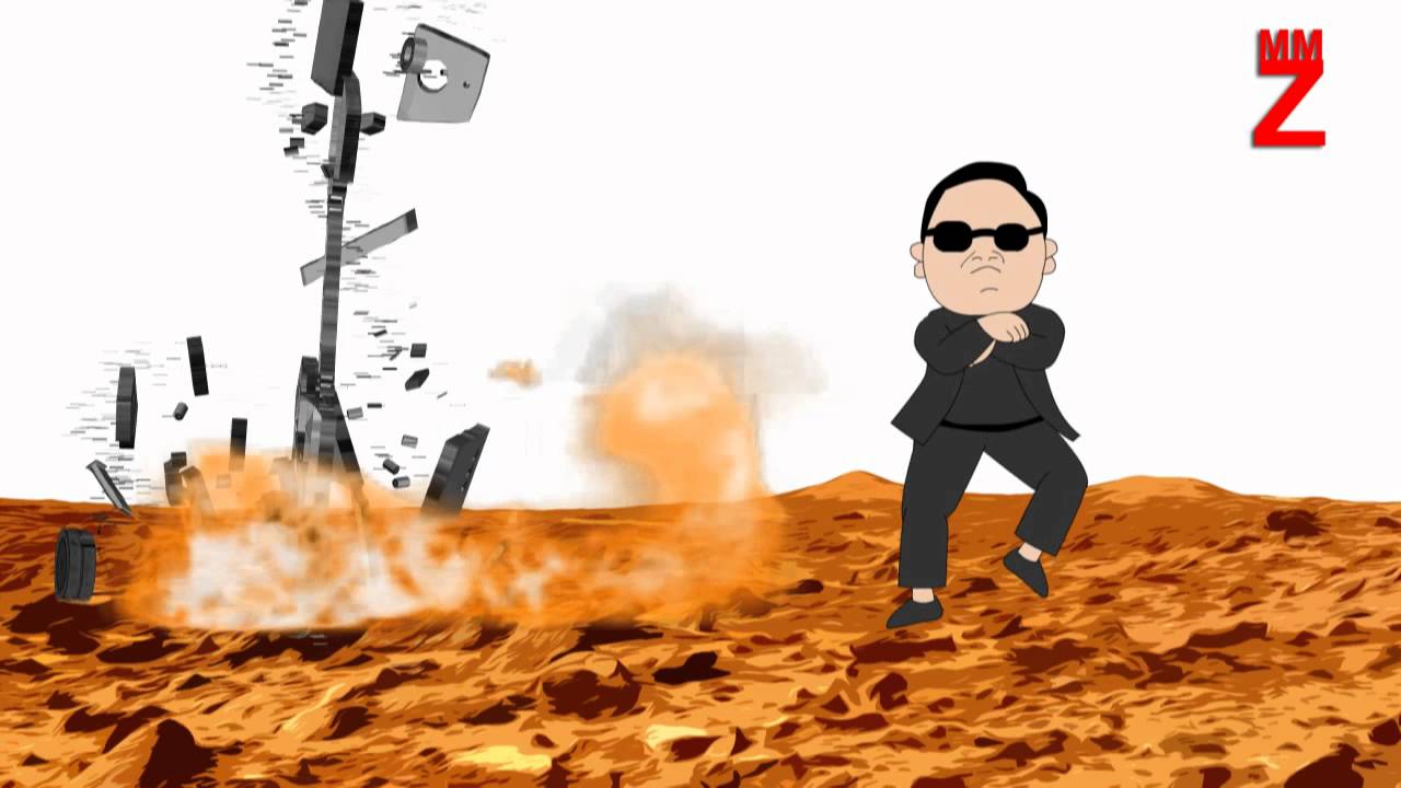 PSY - Gangnam Style (강남스타일) dance on Mars spoof animation - YouTube
