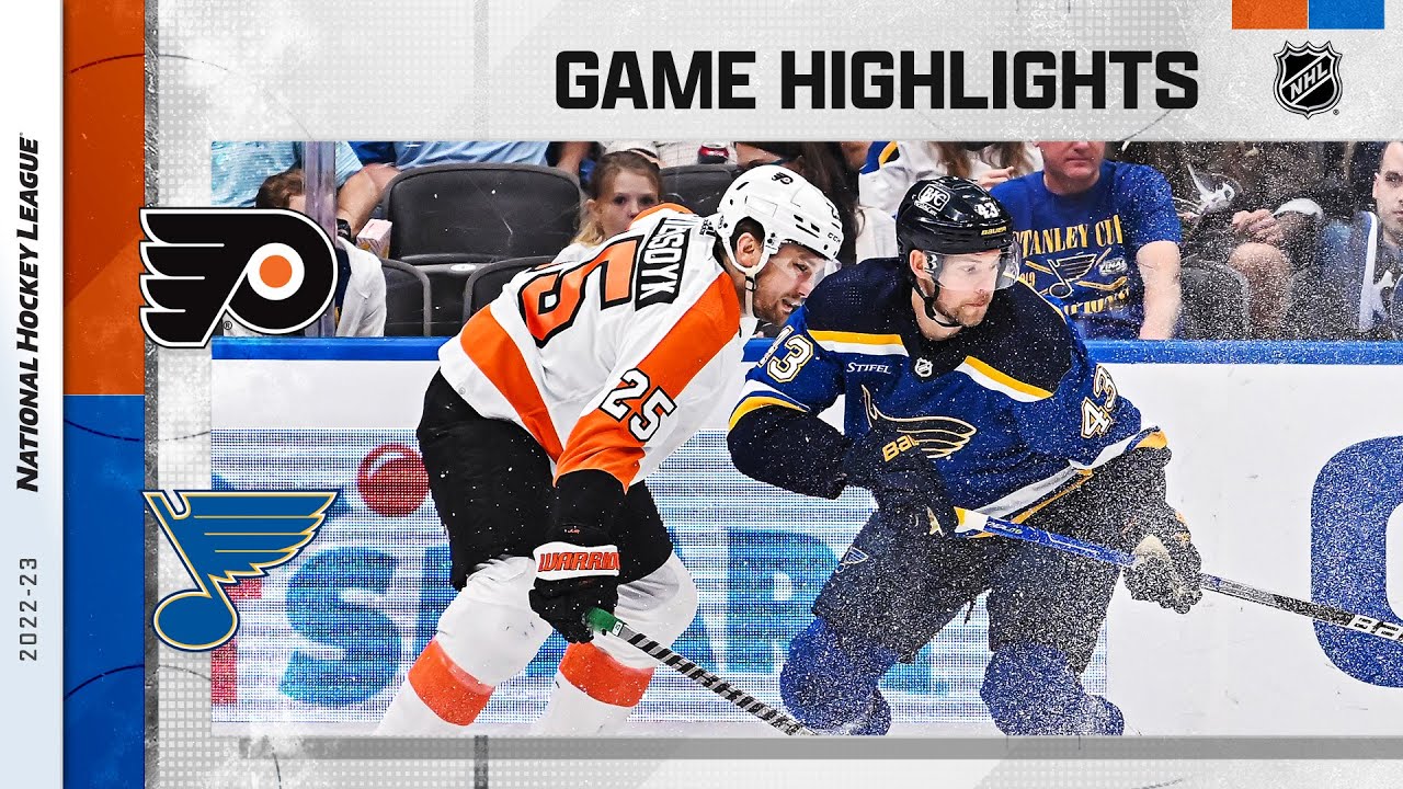 Flyers @ Blues 4/4 | NHL Highlights 20233 - YouTube