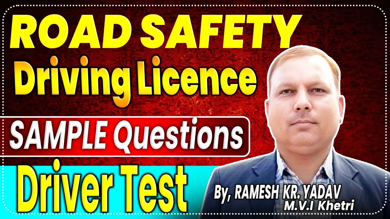 Sample Questions For Driver Test || Driving Licence Road Safety - YouTube