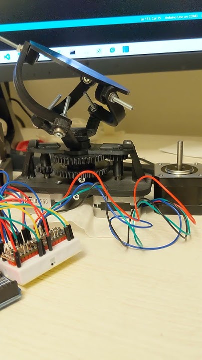 Moving platform (Spherical Parallel Manipulator) on arduino - YouTube