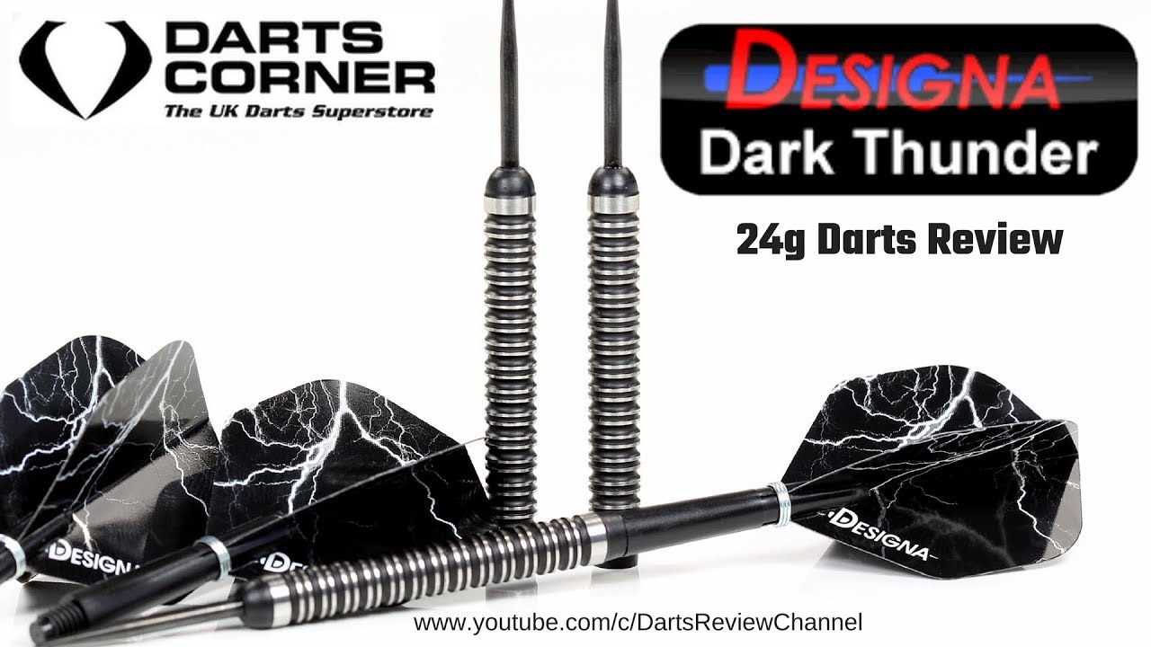 Designa Dark Thunder 24g darts review - YouTube