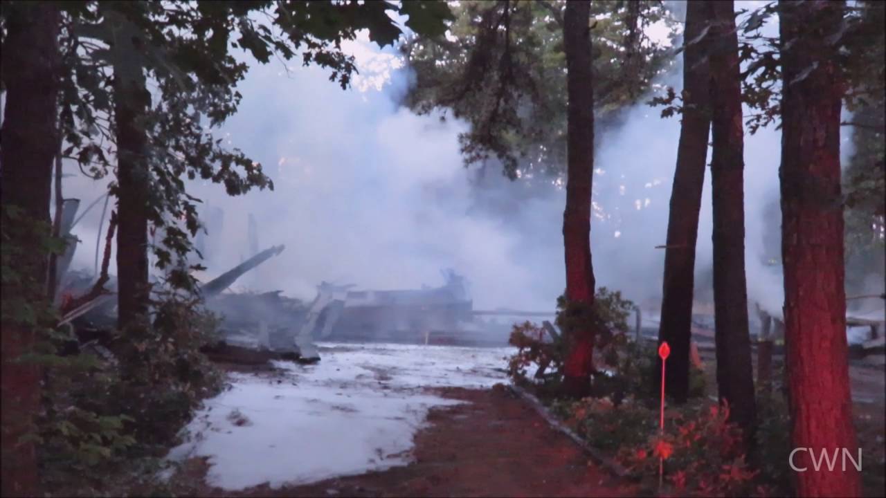 House fire Governor Brewster Rd. Eastham, MA 7/28/16 - YouTube