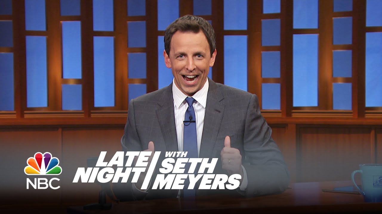 Seth's Story: Stephen Colbert Taking Over for Letterman - Late Night with Seth Meyers - YouTube
