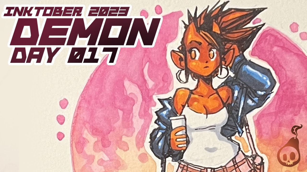 nktober 2023 Day 17 - Demon | Aya's Day Out with a Fiery Friend ...