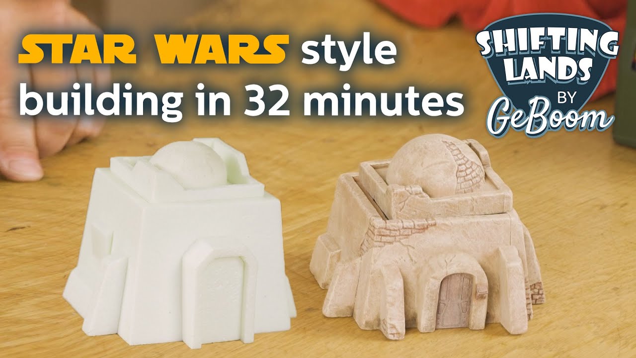 Crafting a Star Wars Style (Tatooine inspired!) Building in 32 Minutes ...