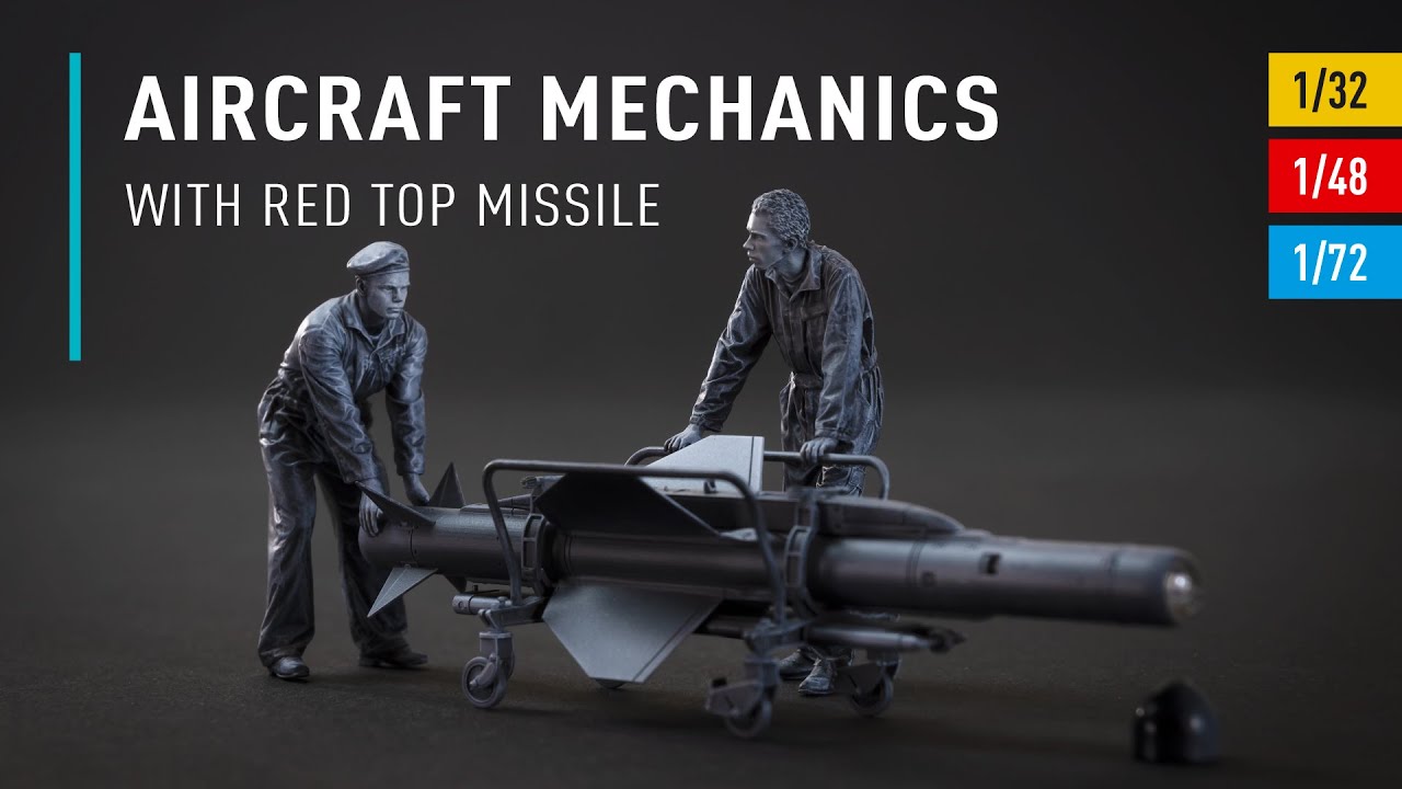 Unboxing ResKit's Aircraft Mechanics with Red Top Missile Set | 1/32, 1 ...