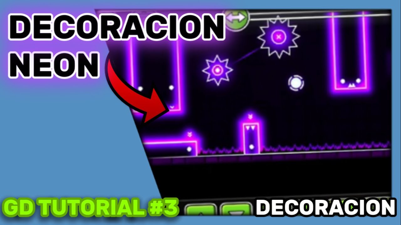 DECORACION NEON en GD / Gd tutorial/ 2.2 - YouTube