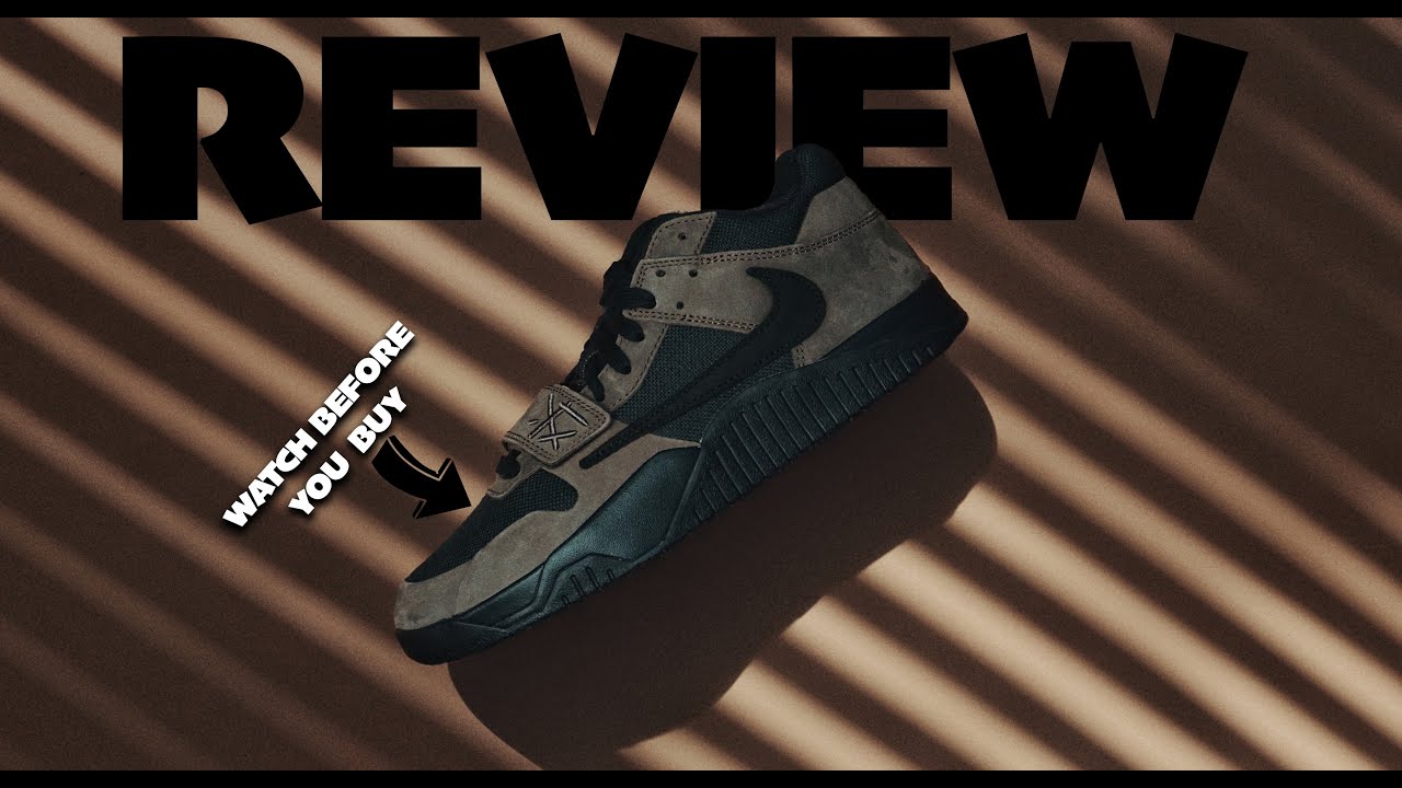 REVIEW-TRAVIS SCOTT x JORDAN JUMPMAN JACK CJ1 T- REX DARK MOCHA - YouTube