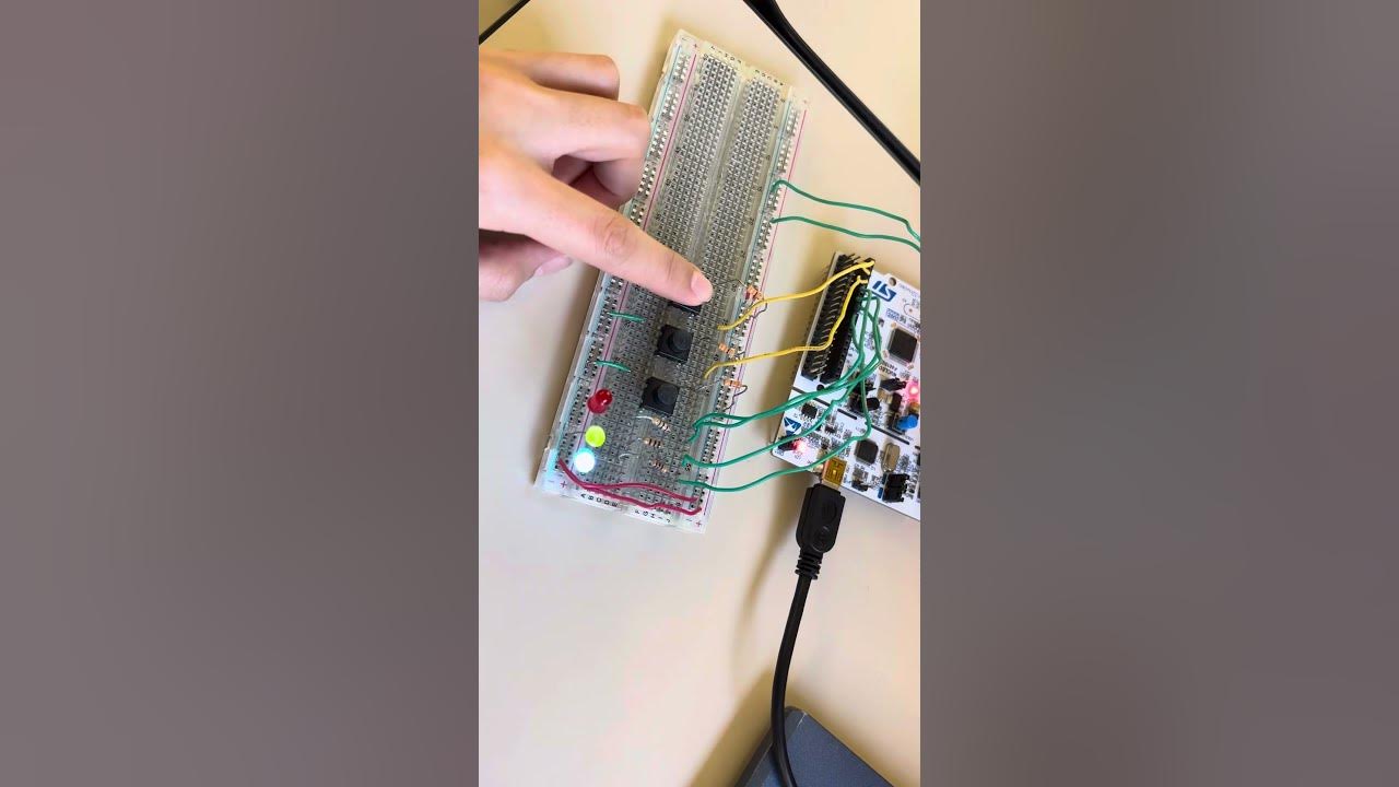 Controlling LED using push buttons - YouTube