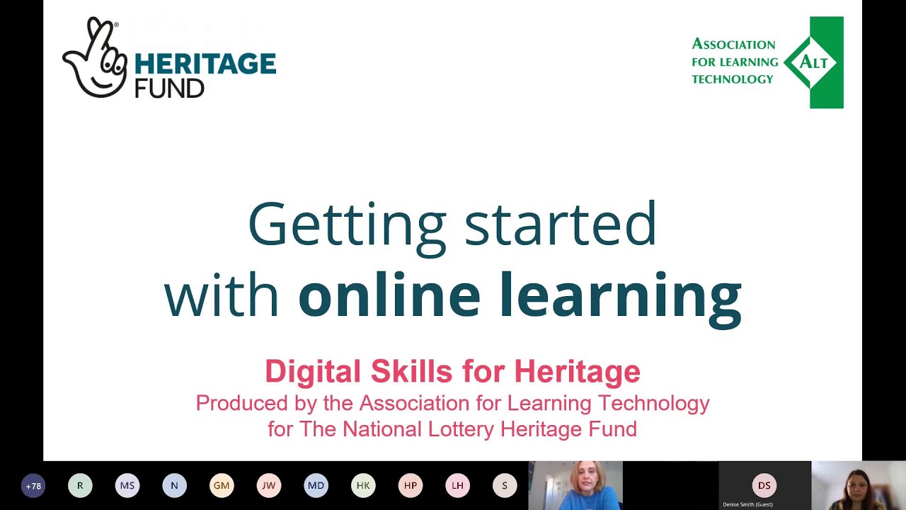 Digital Skills for Heritage: Introduction to online learning - YouTube