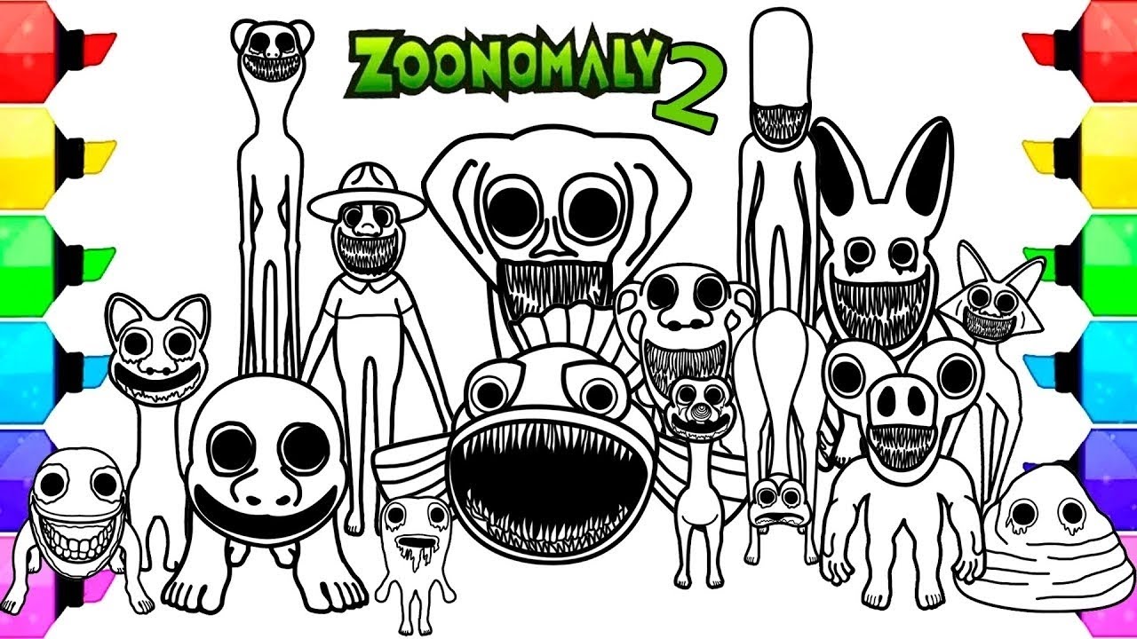 Zoonomaly Coloring Pages / How to color All Bosses and Monsters from ...