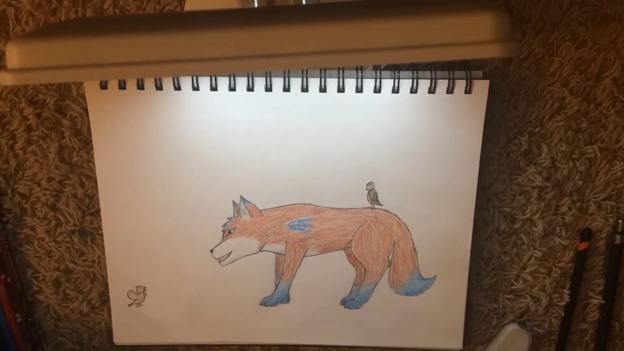 Speed Draw 1: Water Fox - YouTube