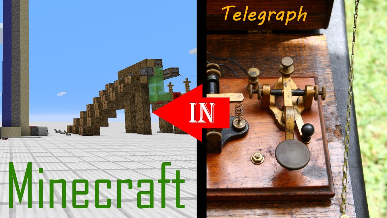 Telegraph In Minecraft !!! - YouTube