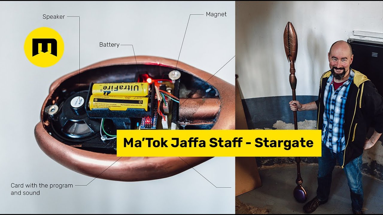 I made functional Ma’Tok Jaffa Staff from Stargate (3D printing project ...