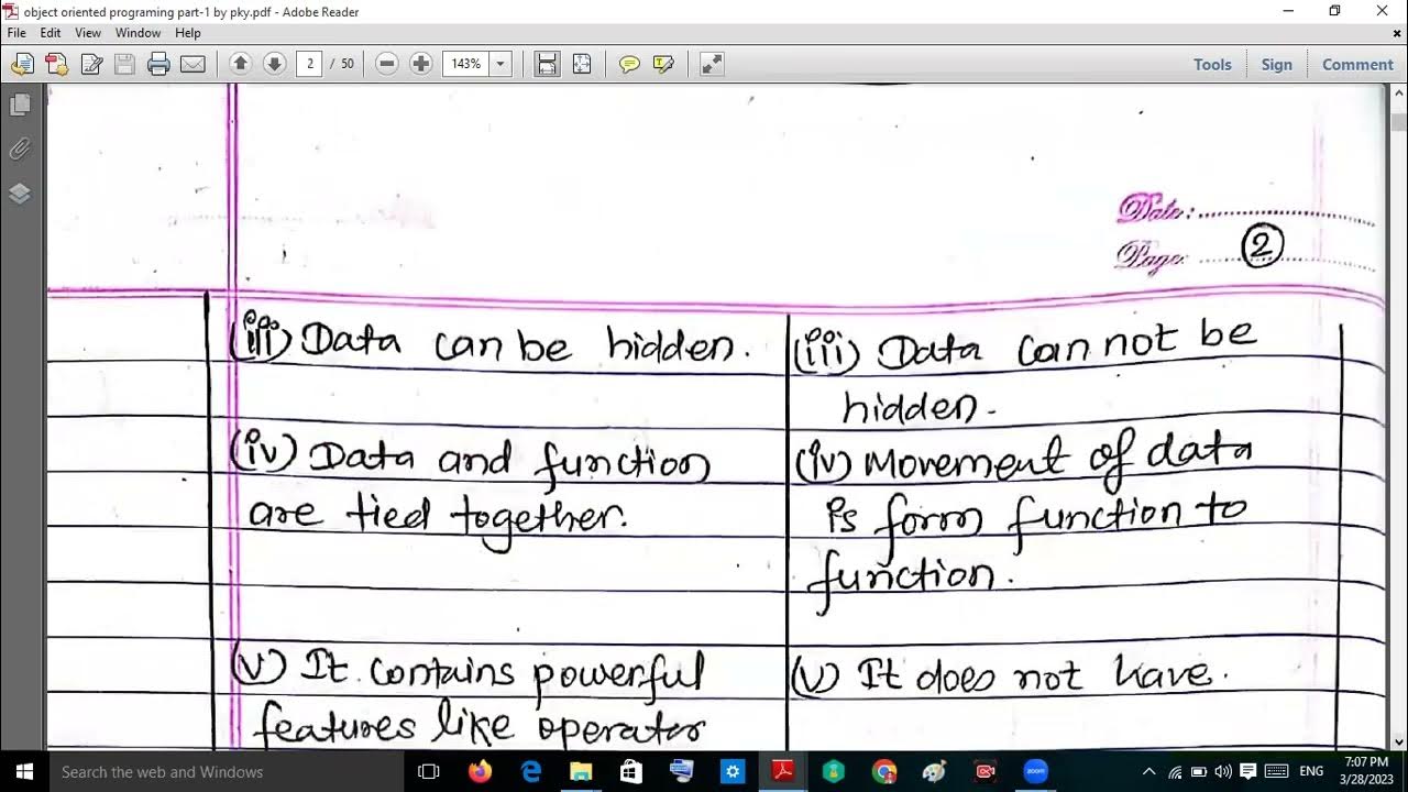 1 comparision of Object oriented programing and procedure Oriented Programming - YouTube