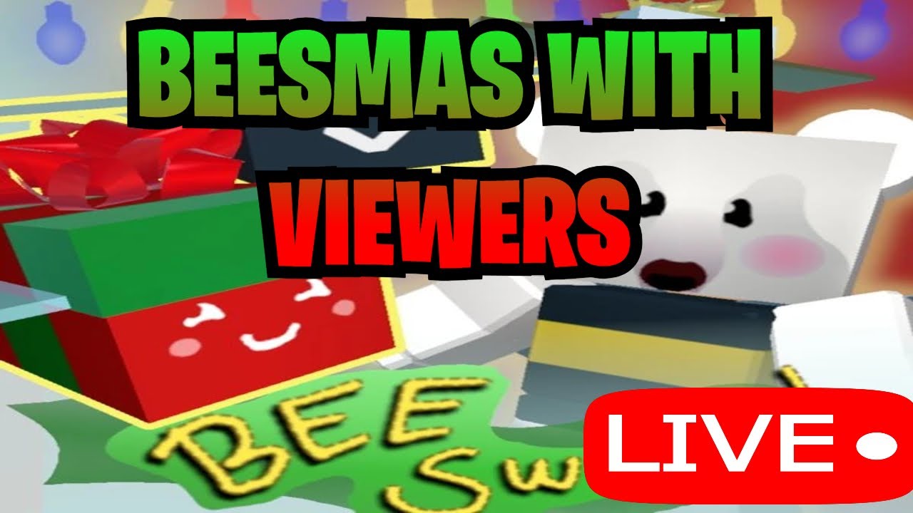 🔴LIVE🔴BEESMAS GRINDING WITH VIEWERS | Roblox Bee Swarm Simulator - YouTube