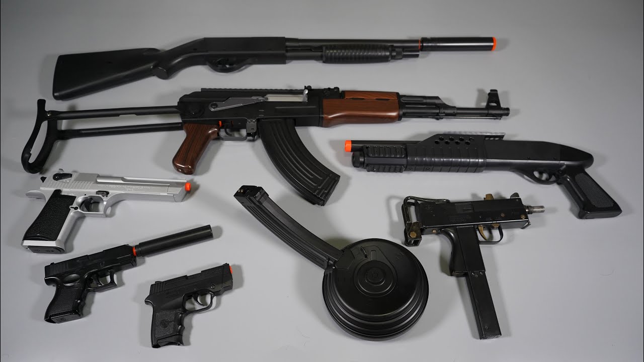 AK47 or AKMS Drum magazine ? Airsoft gun - Mac-11 Toy Gun - Shot Gun ...