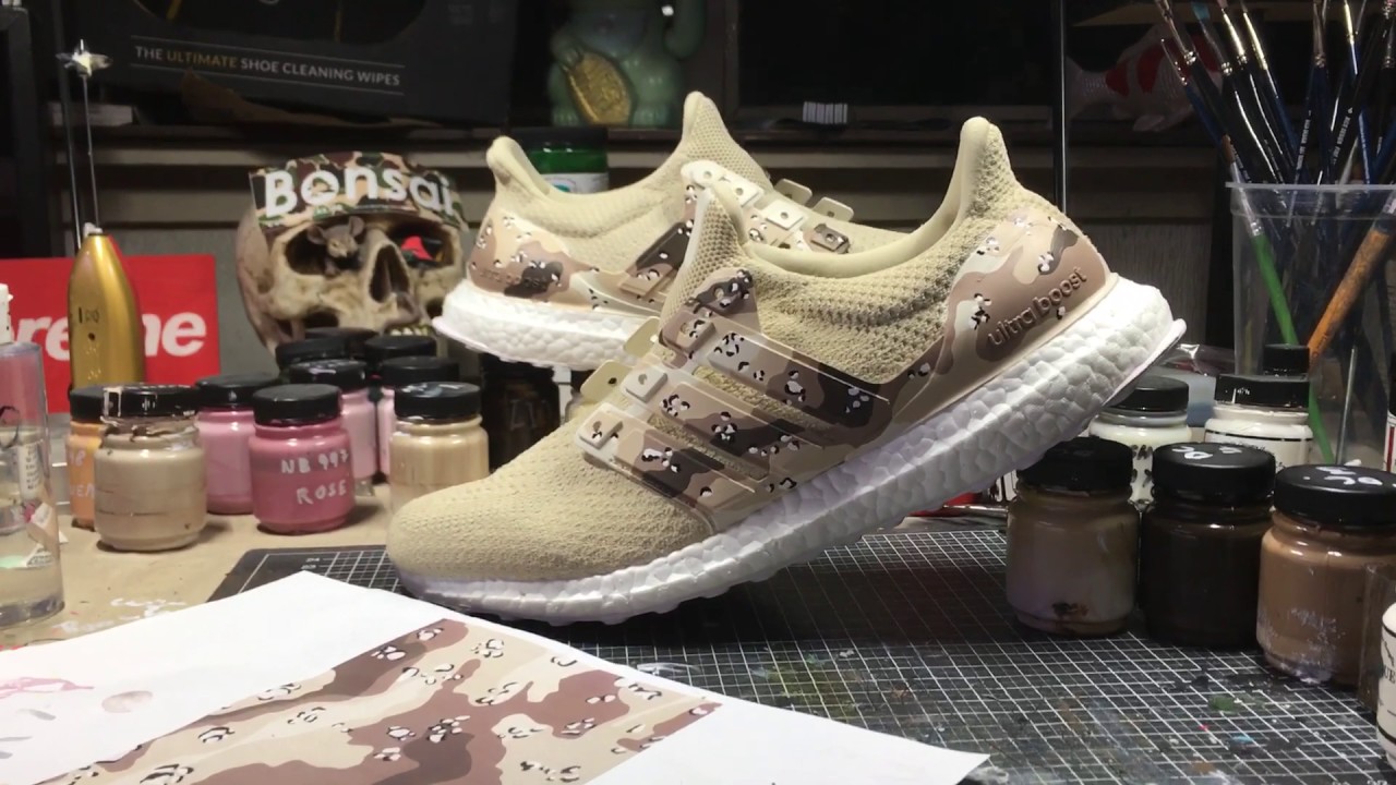 Adidas Ultra Boost Desert Storm Custom WIP - YouTube