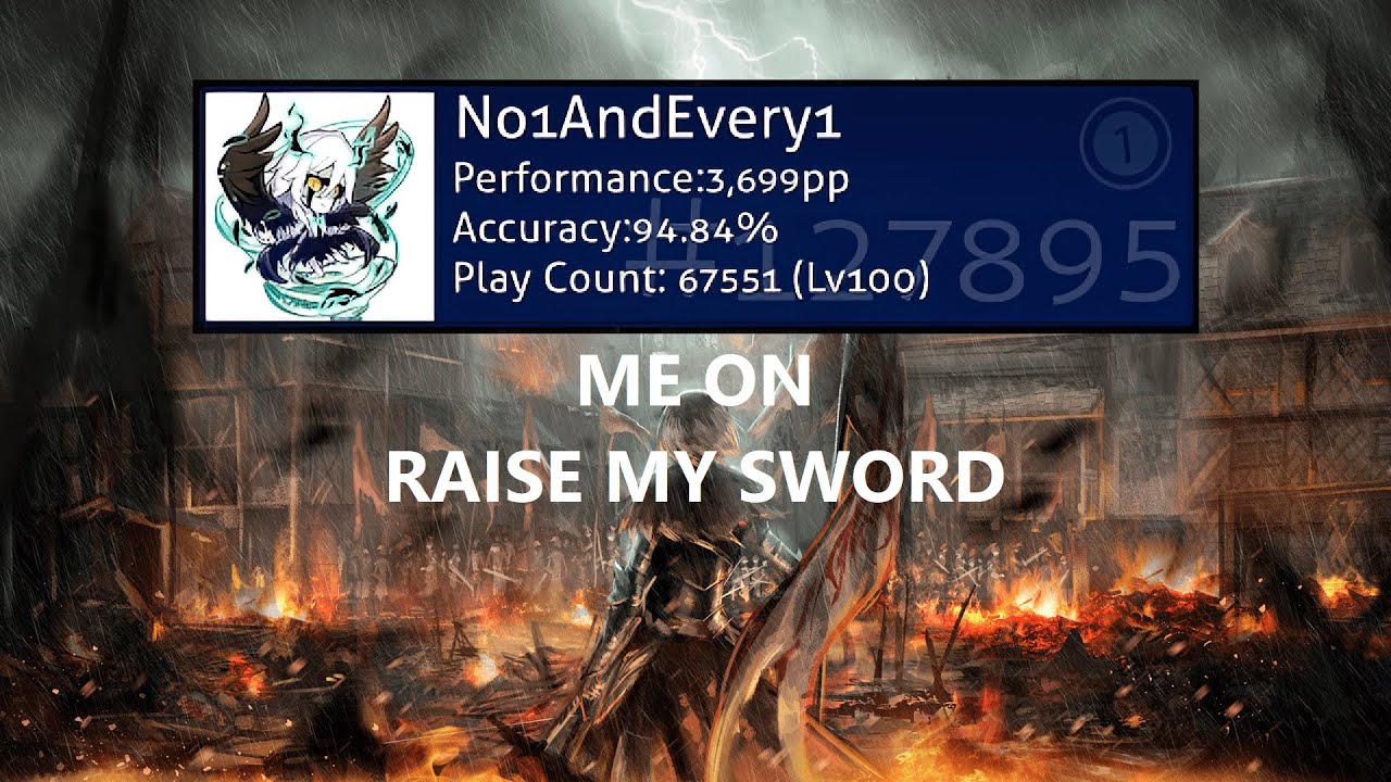 Osu! 6 digit on raise my sword (pass) - YouTube