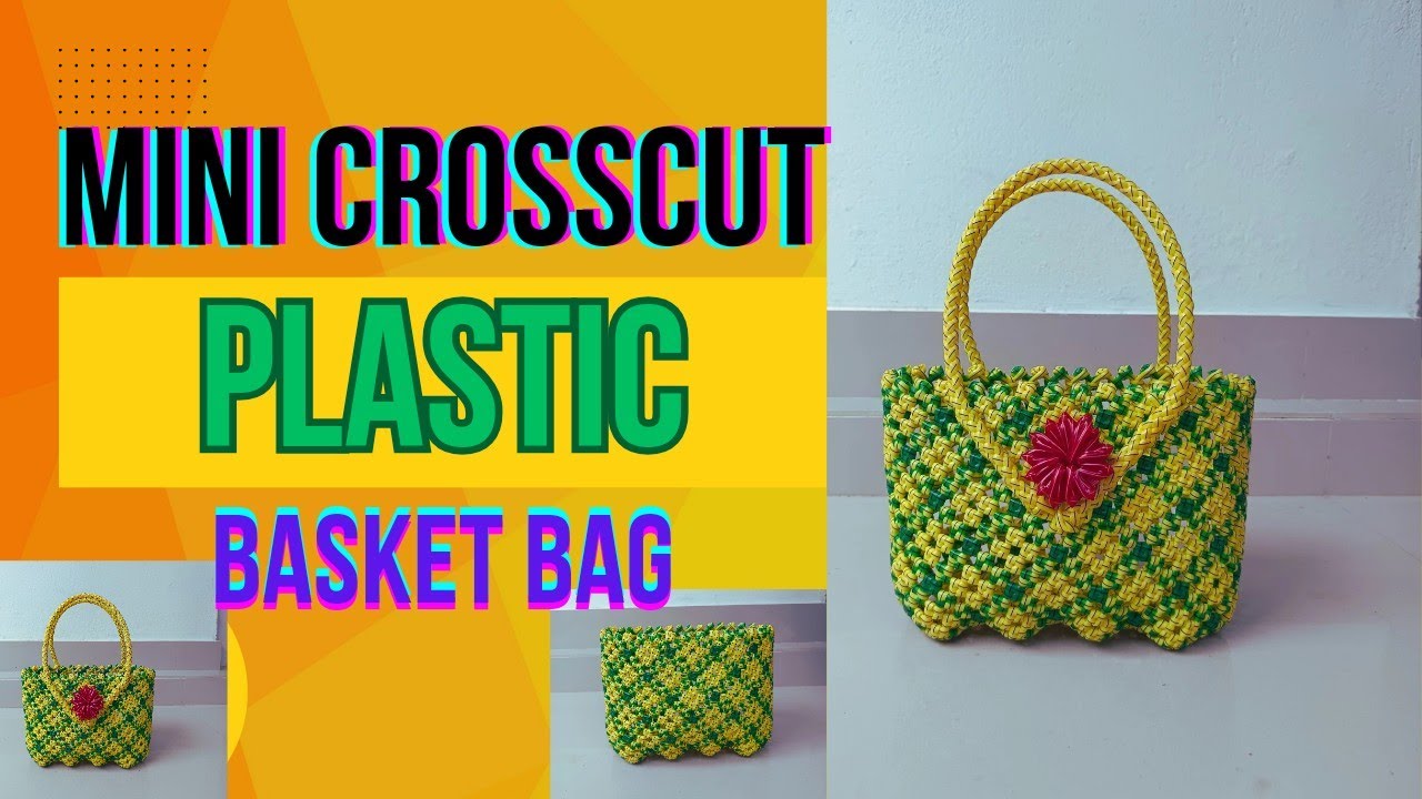 Mini Handmade Plastic Wire Basket Bag 👜 - YouTube