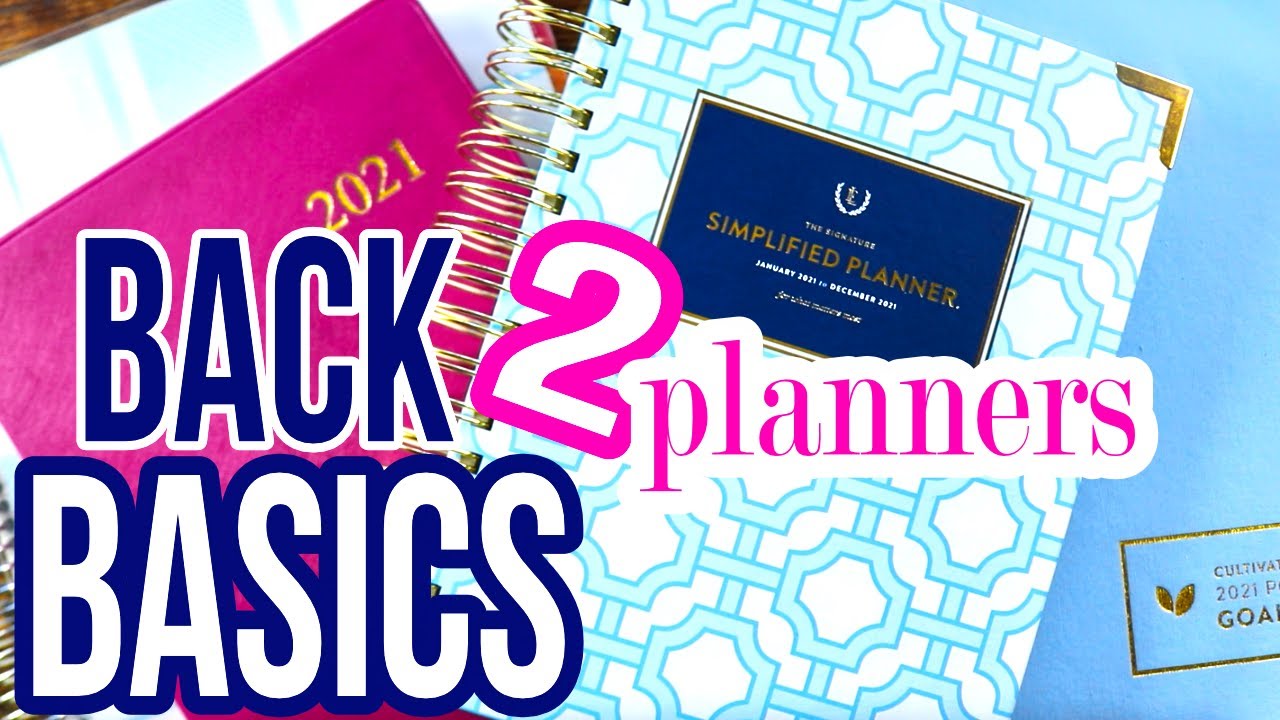 2021 Planner Setup: How to Use TWO Planners | SIMPLE Planning System ...