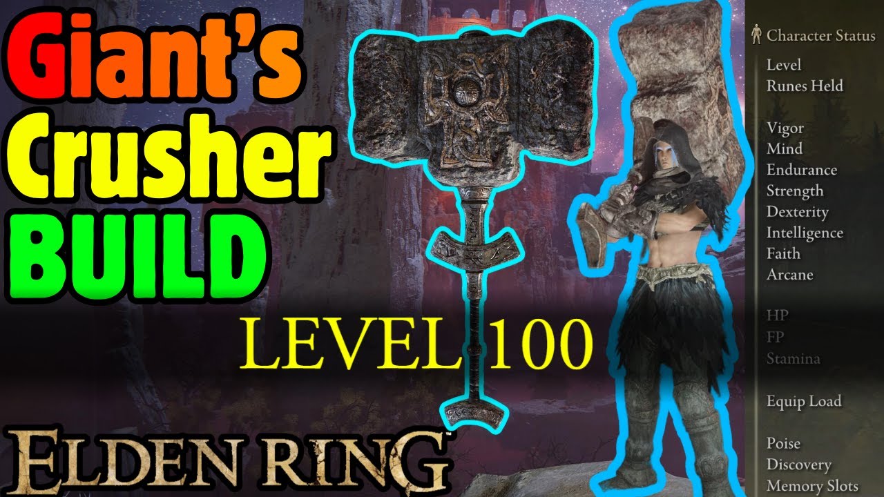Giant's Crusher LEVEL 100 Build Guide - Elden Ring - YouTube